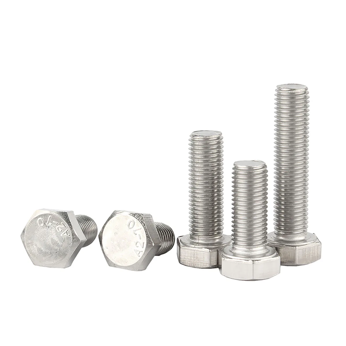 외부 육각 헤드 나사, M6 M8 M10 M12 미세 나사, A2 304 스테인리스 스틸 육각 헤드 볼트 피치, 0.75mm ...