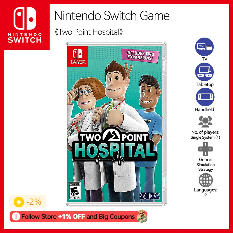 Nintendo Two Point Hospital Game Deals switch Two Point Hospital for ...
