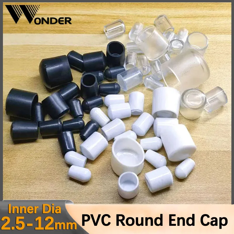 Rubber-End-Cap-Stopper-Protective-Sleeve-PVC-Ring-Seal-Cover-Plastic ...
