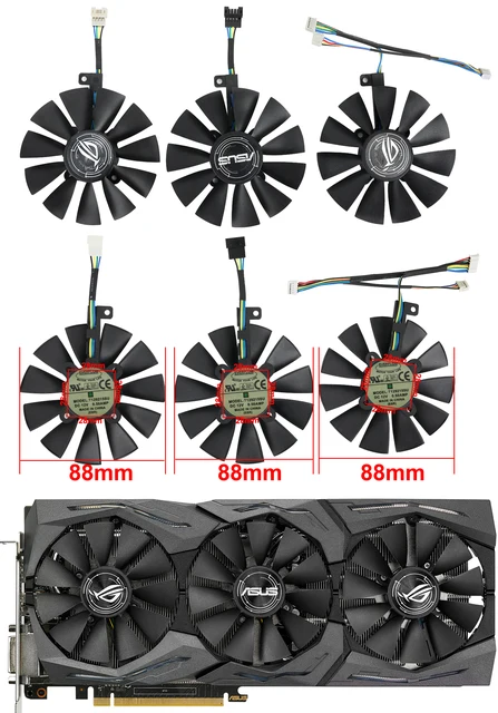 Asus Strix Fan T129215su Asus Arez Rx 580 Fan Asus Rx Vega