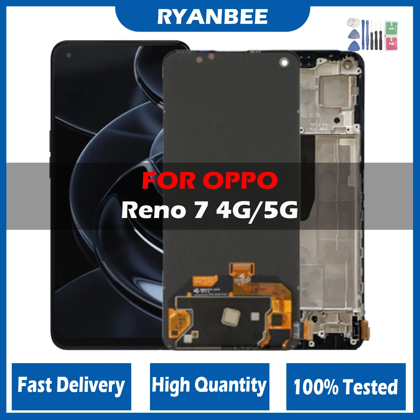 Original-LCD-For-Reno7-5G-Screen-OPPO-Reno-7-CPH2371-LCD-Display-Touch ...