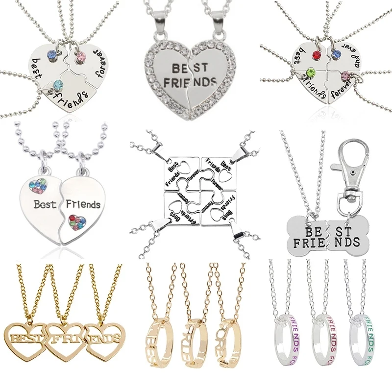 Collier Best Friends Pour Femmes Et Filles, Pendentif Coeur Brisé, Note ...