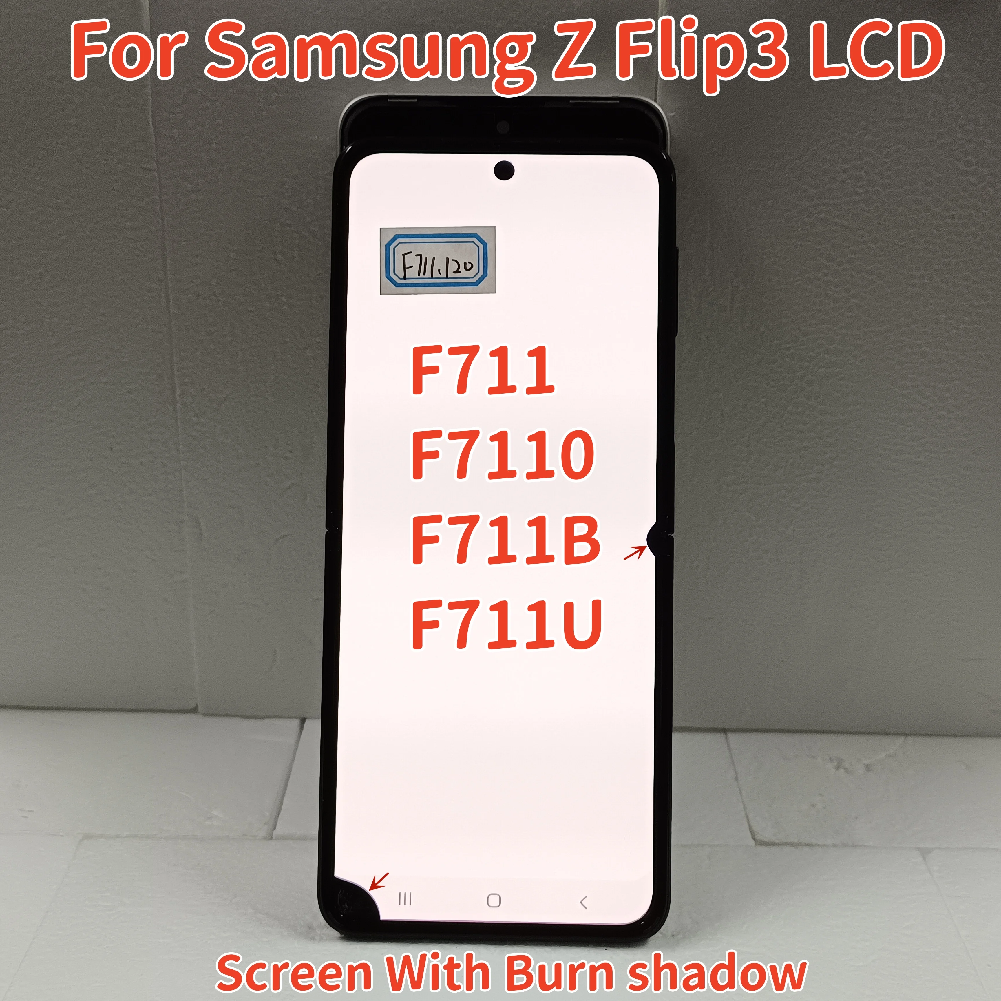 AMOLED-Defect-LCD-For-Samsung-Z-Flip-3-5G-LCD-F711-Display-Touch-Screen ...
