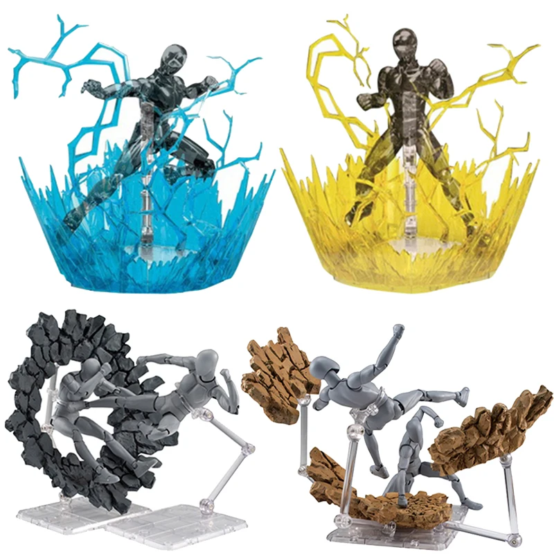 Ground Fissure Explosion Platform Impact Effect Model Action Figure ...