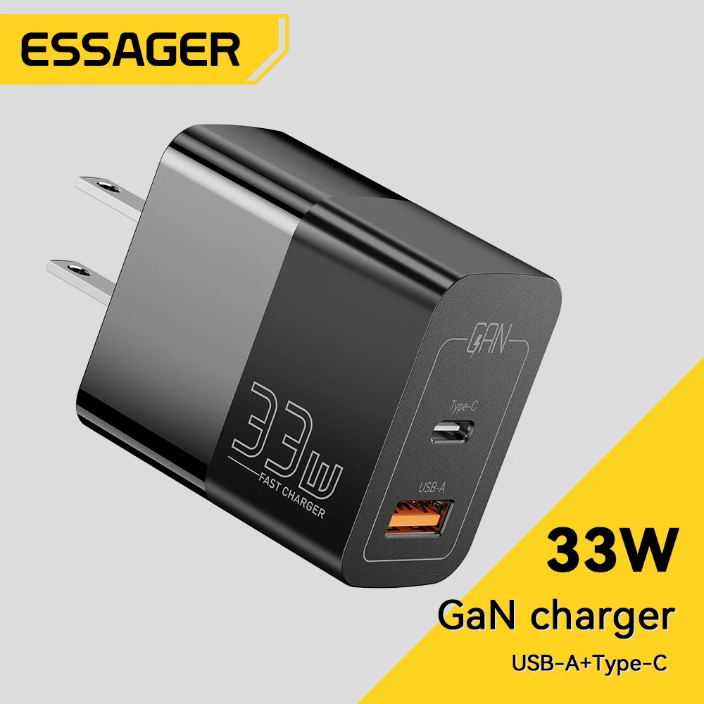 Essager-USB-C-Charger-33W-GaN-Type-C-PD-Fast-Charging-For-iPhone-14-13 ...