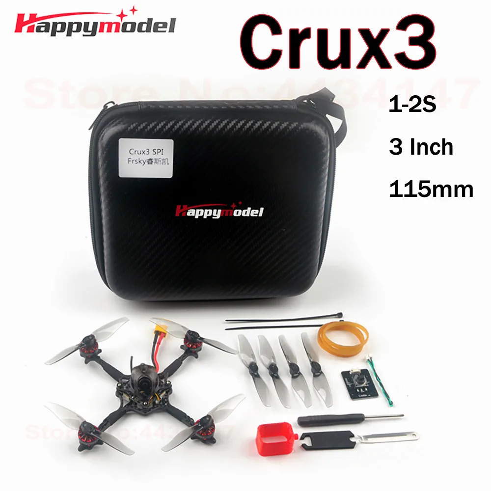 Happymodel Crux3 1s elrs 2.4グラムrx 115ミリメートル40グラムホイールベース3インチF4つまようじfpv ...