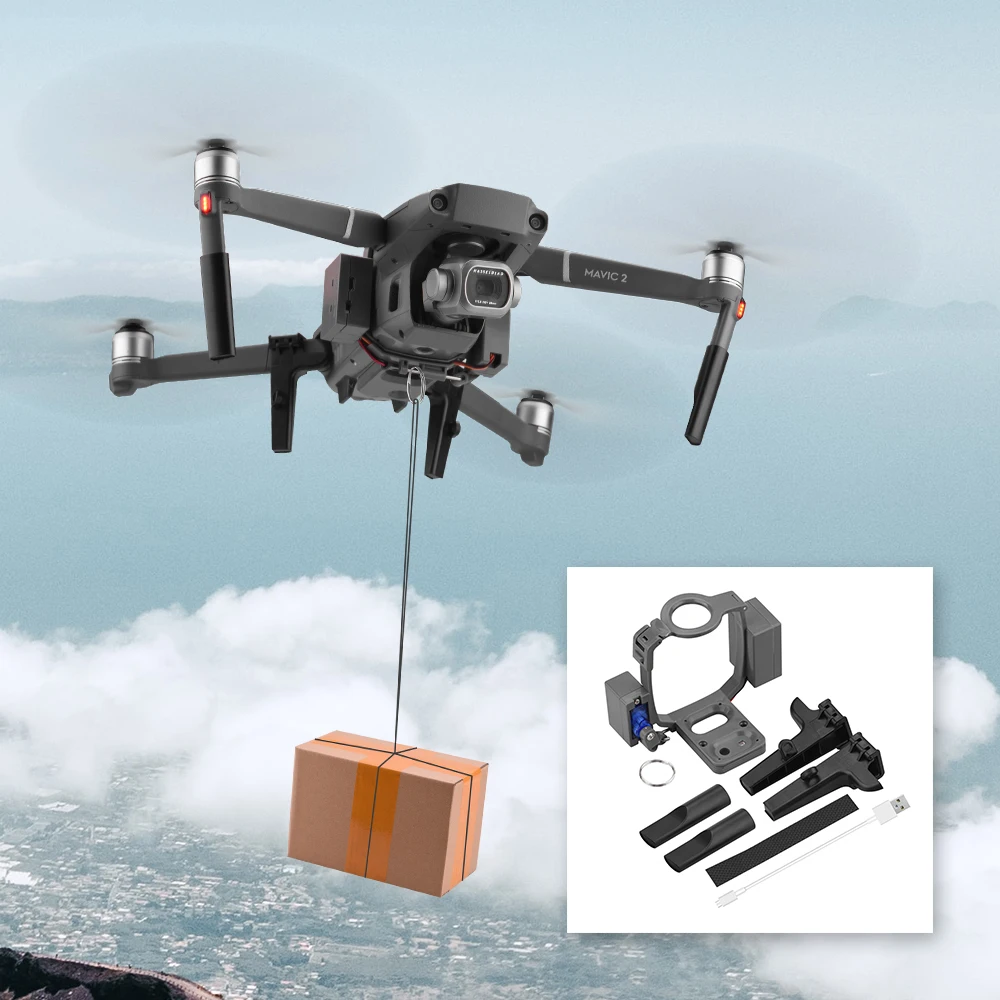 Airdrop-System-for-DJI-Mavic-2-Pro-Zoom-Drone-Quick-Release-Thrower ...
