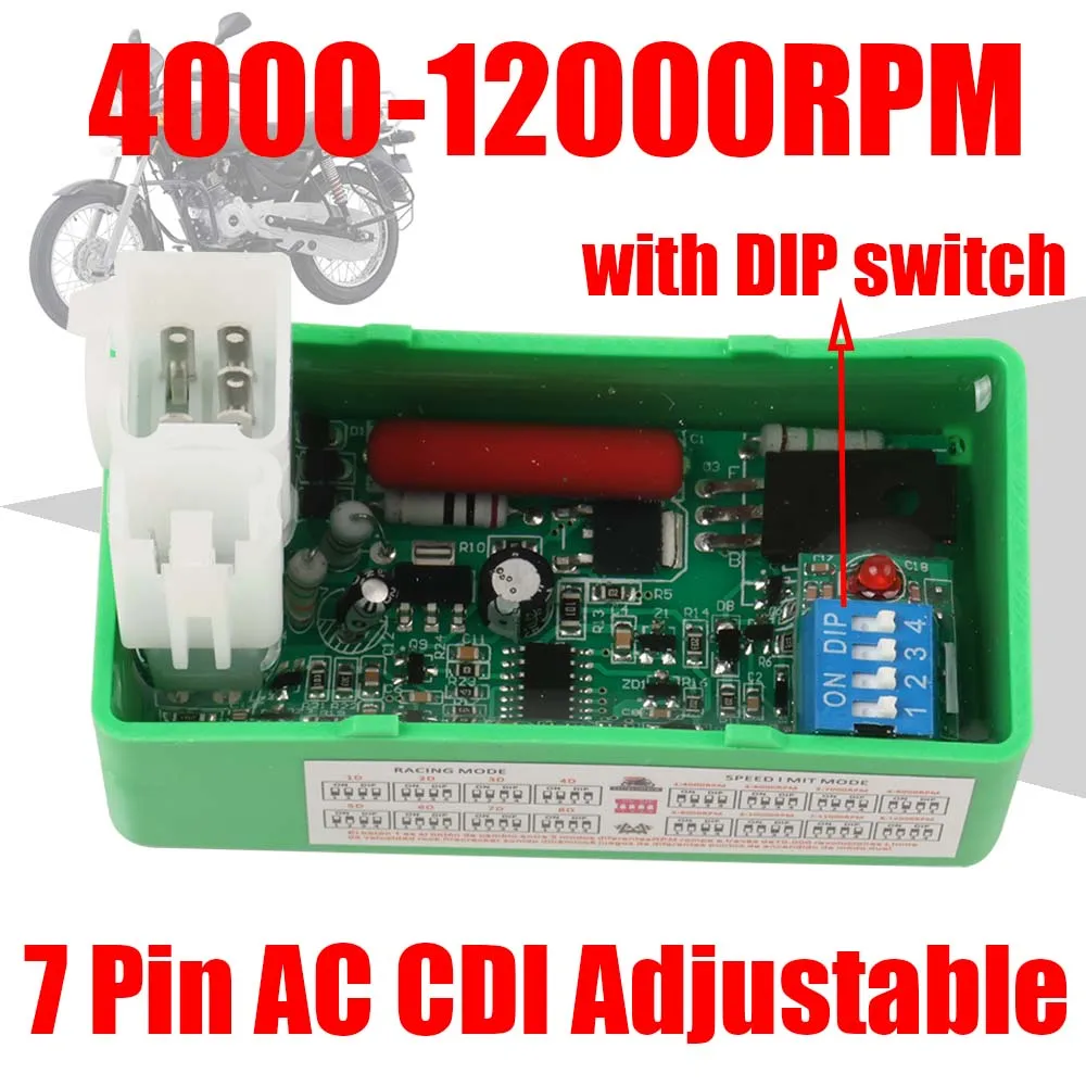 Motorcycle-Parts-7-Pin-AC-CDI-Adjustable-Igniter-Unit-Racing-For-Bajaj ...