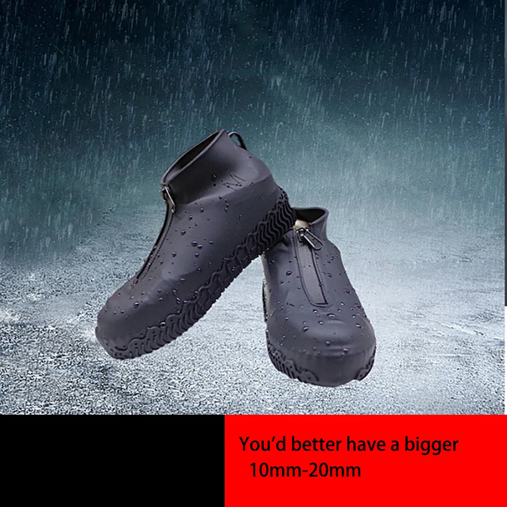 Waterproof-Silicone-Shoe-Cover-Can-Be-Reused-Anti-slip-Wear-resistant ...