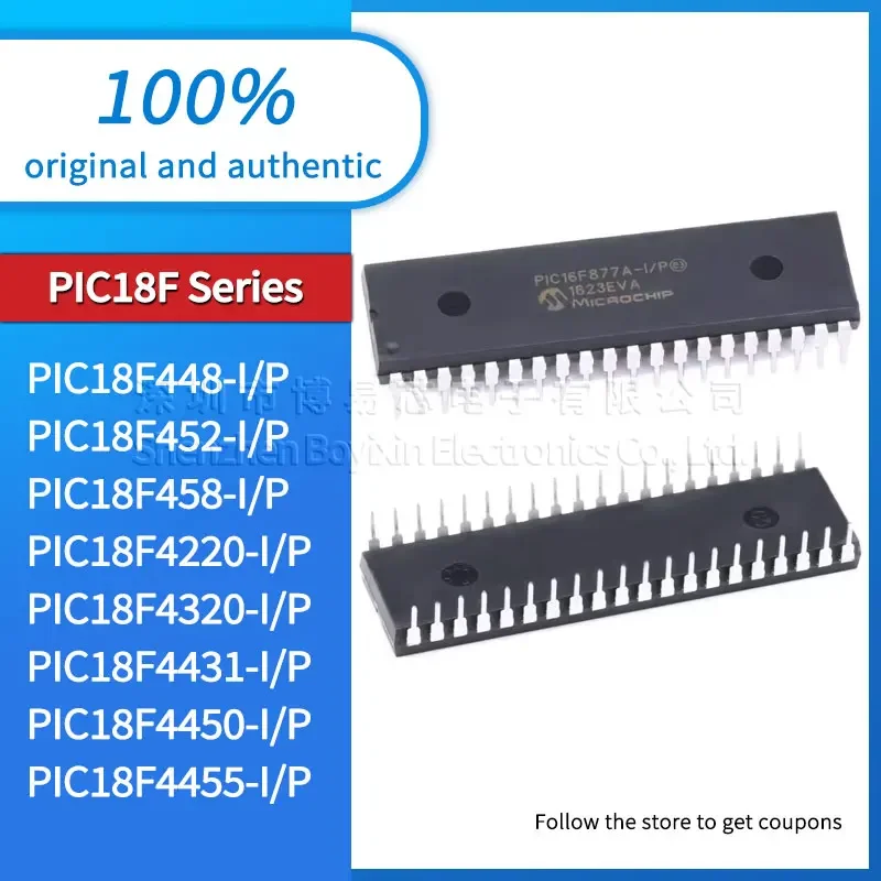 PIC18F452 PIC18F458 PIC18F4220 PIC18F4320 PIC18F4431 PIC18F4450 PIC18F4455 PIC18F448-I/P ...