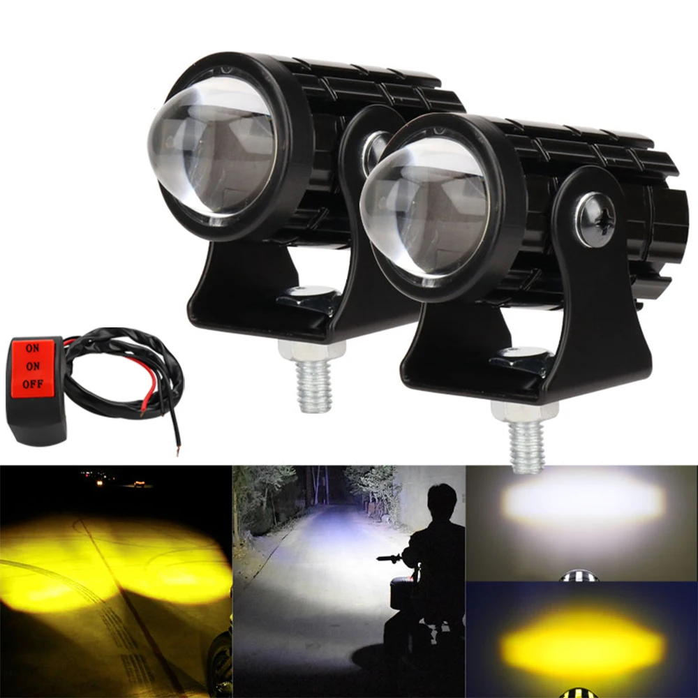 LED-Spotlight-With-lens-For-motorcycles-Headlights-Car-Headlamp-Fog ...