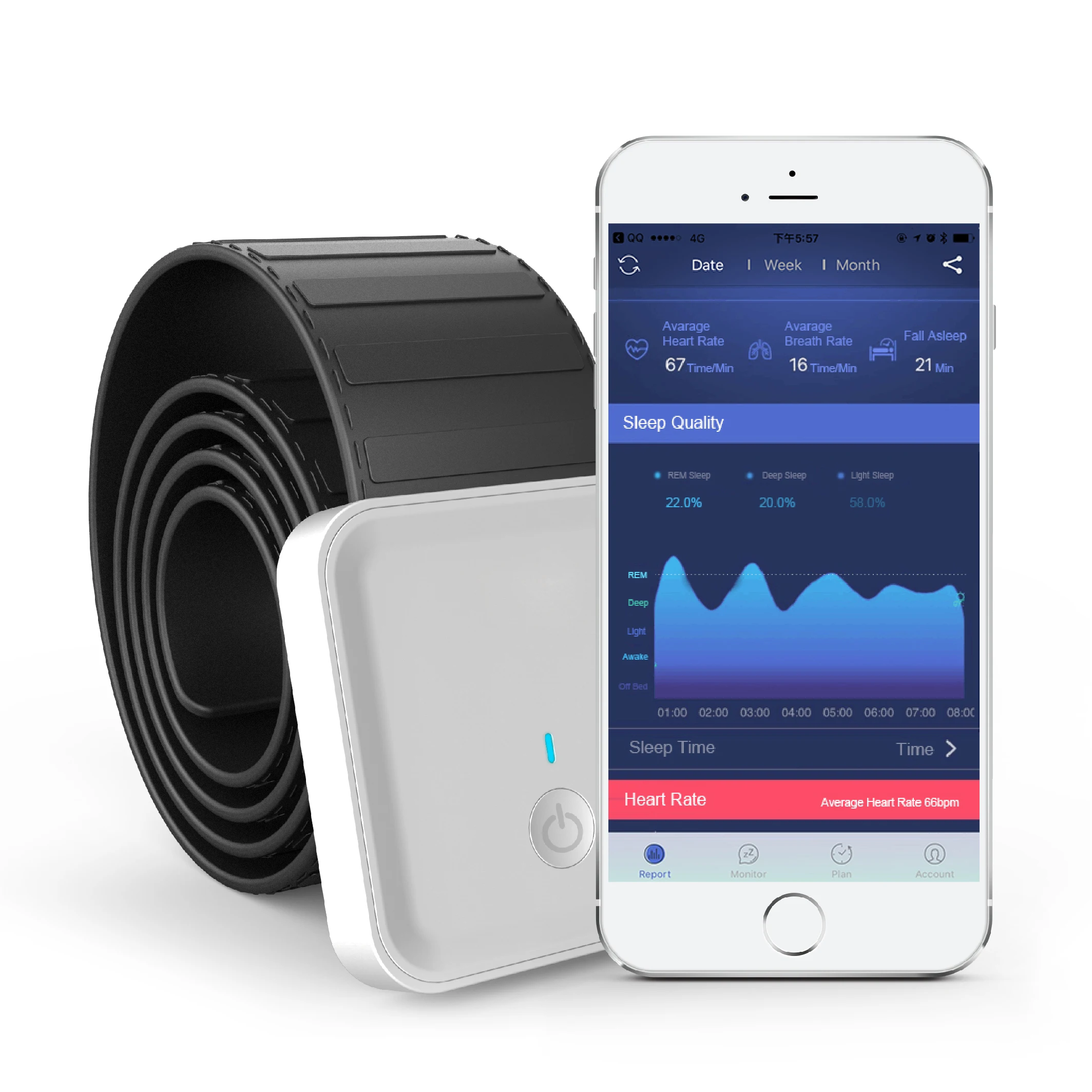 Alta qualidade coração taxa de respiração ecg almofada de taxa sob ...