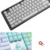 Translucent Keycaps 104 Keys Layout Low Profile White Black Keycaps DIY ...