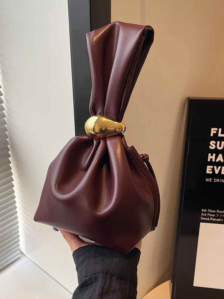 Personalized-Soft-Leather-Clutch-Bag-Luxury-Designer-Women-Pleated-Mini ...