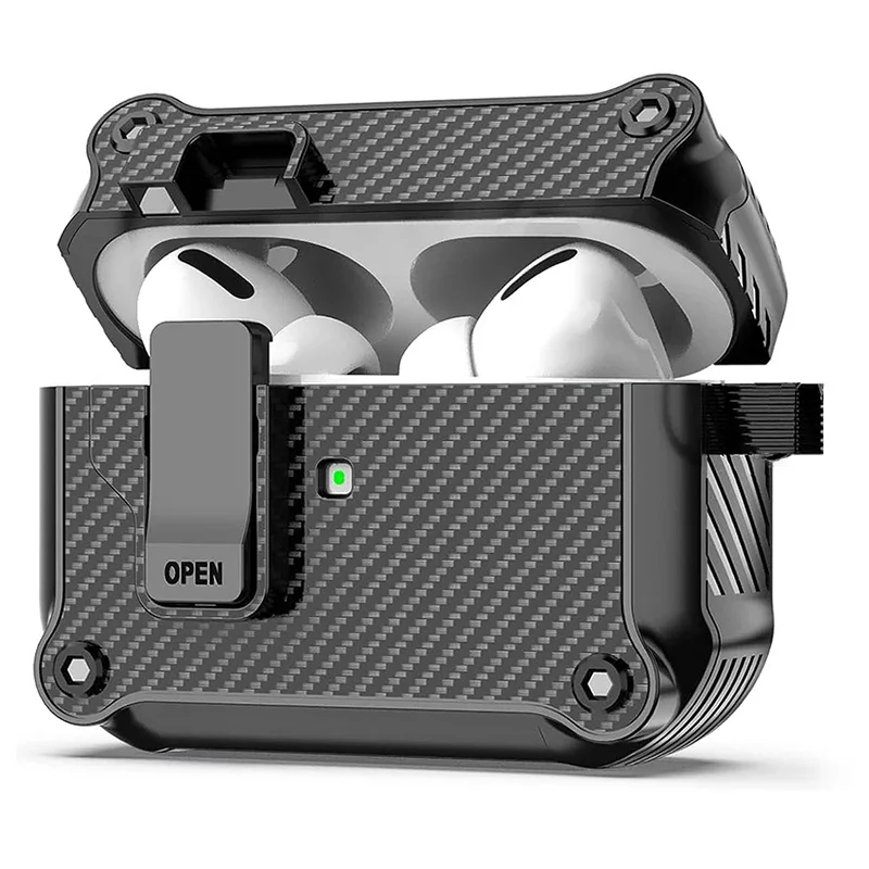 for-AirPod-Pro-Case-Cover-Automatic-Lock-Shockproof-Case-Compatible ...