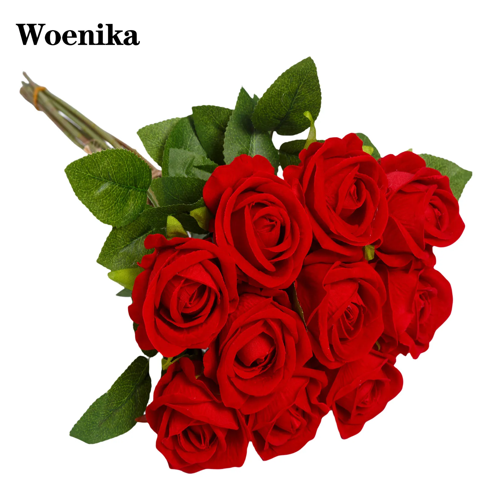 50-Pcs-Velvet-Rose-Artificial-Rose-Flowers-Real-Touch-Fake-Roses ...