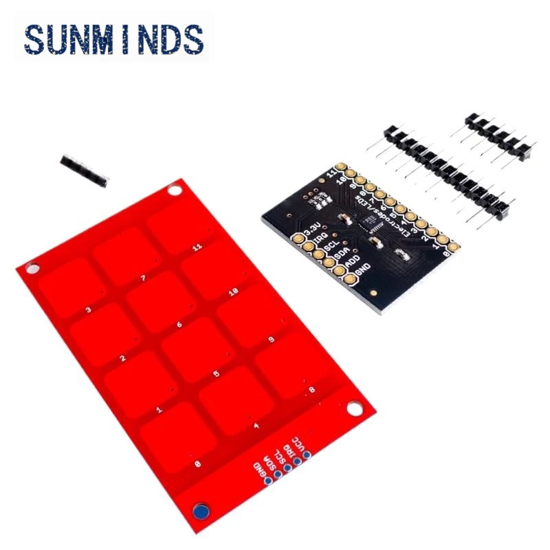 MPR121 Breakout V12 Capacitive Touch Sensor Controller Module I2C ...