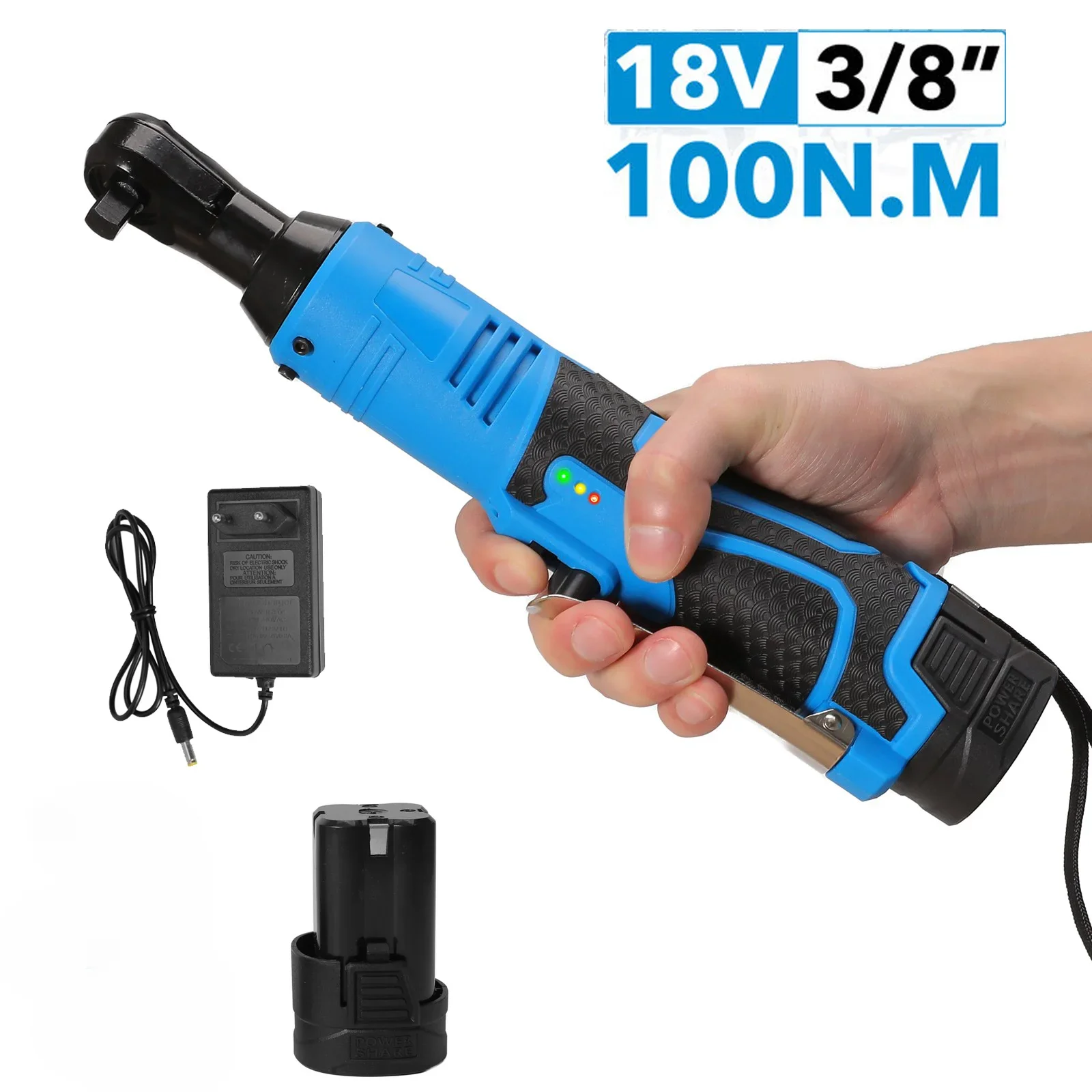 18V-Cordless-Electric-Wrench-100Nm-Right-Angle-Ratchet-Wrenches-Impact ...