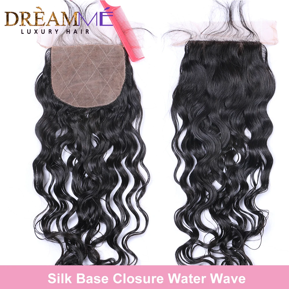 Silk-Base-Closure-Malaysia-Water-Wave-Closures-100-Human-Hair-With-Baby ...