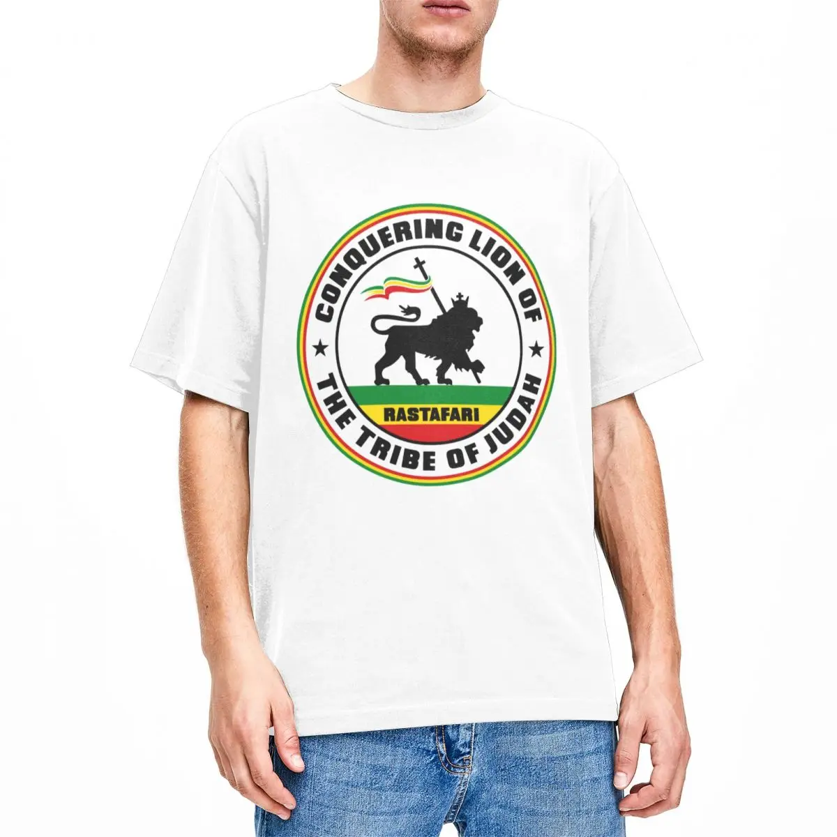 Rastafari-Rasta-Lion-Of-Judah-Men-Women-s-T-Shirts-Jamaica-Flag-Merch ...
