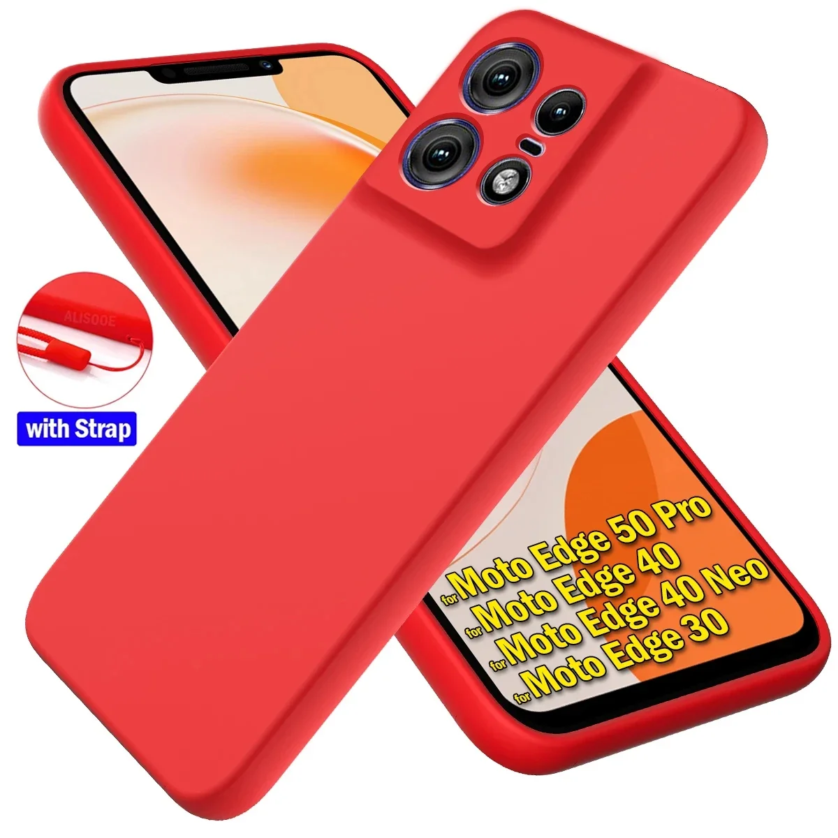 For-Motorola-Edge-50-Pro-40-Neo-30-Ultra-G84-G85-Case-Liquid-Silicone ...