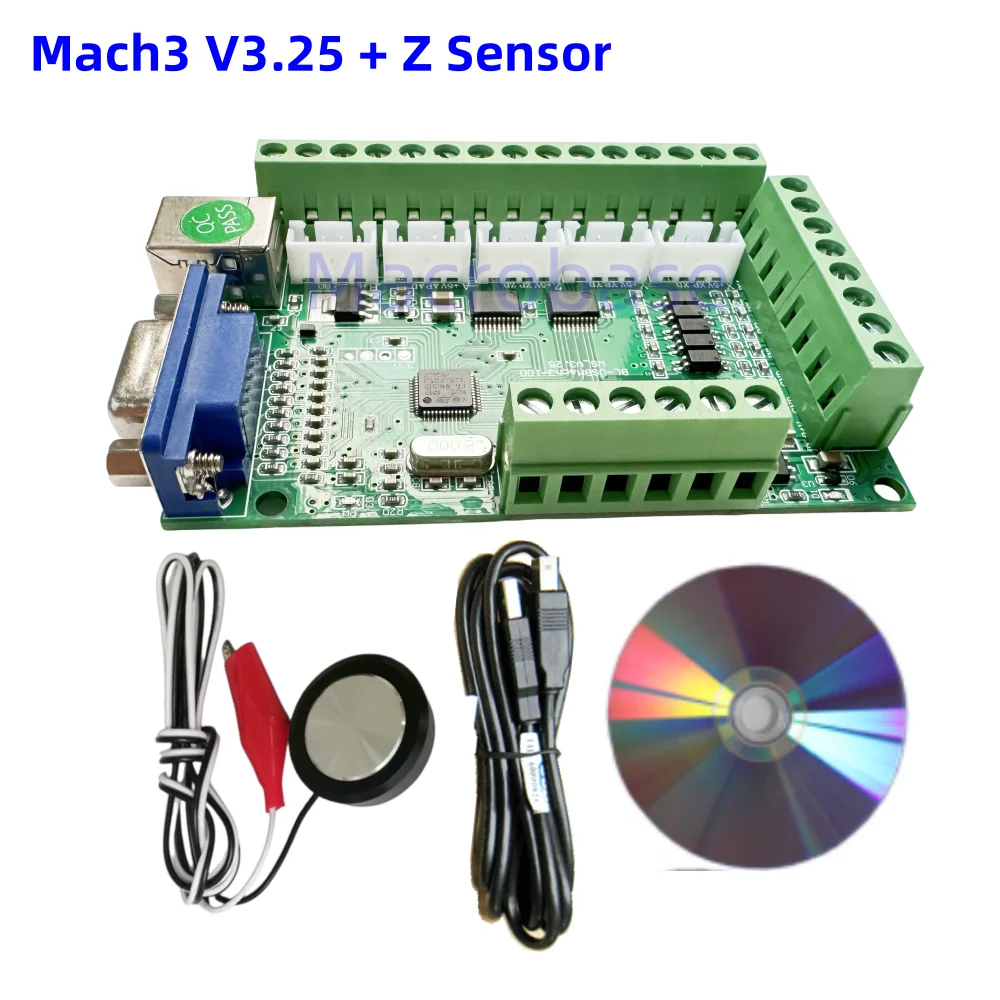 Mach3 V3.25 USB driver motion controller 5 axis CNC board Z tool setter for cnc Router cutting ...