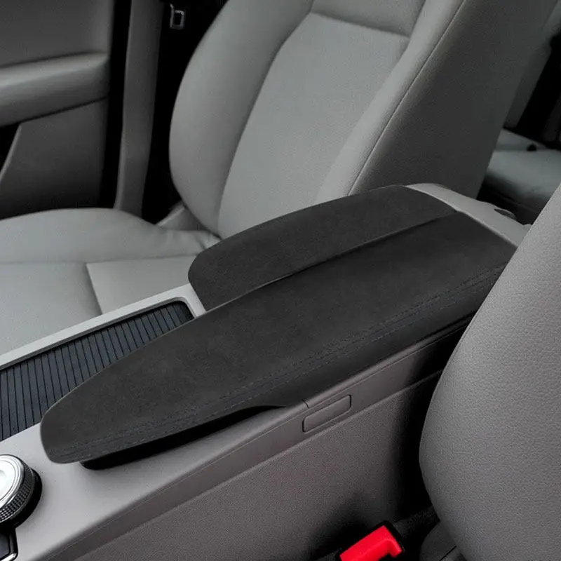 ABS with Suede leather surface Car Center Console Armrest Box Cover For ...