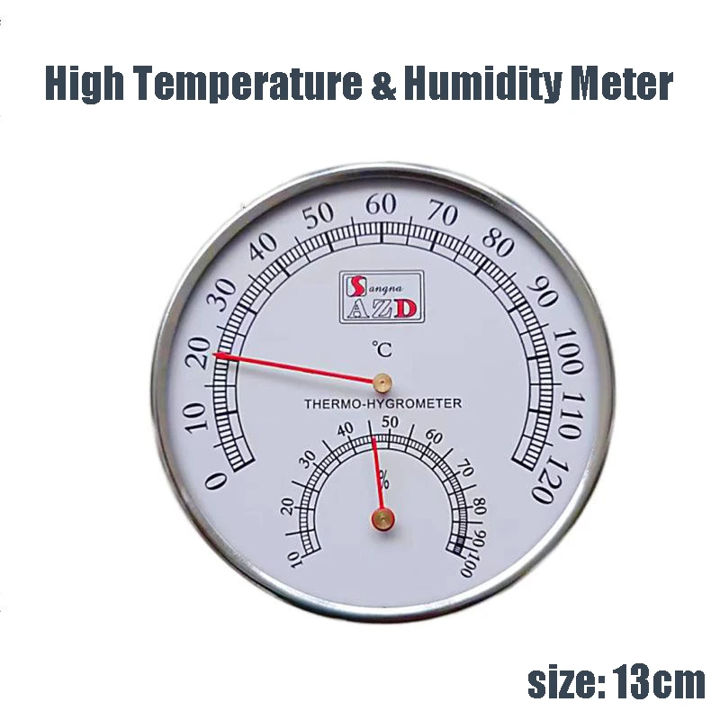 Sauna Room Thermometer Hygrometer Stainless Steel Thermometer ...