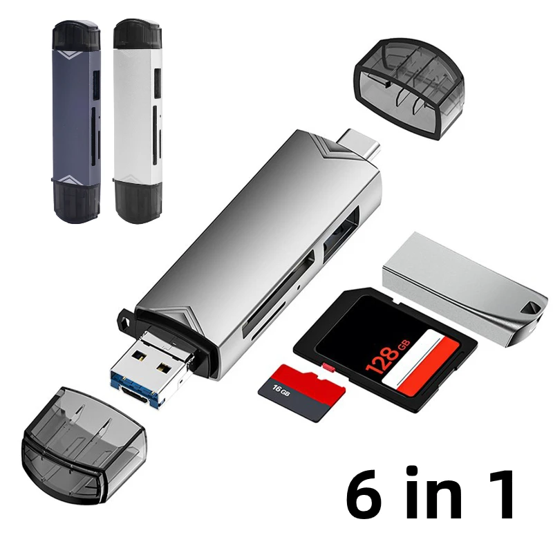 6-in-1-OTG-Card-Reader-USB3-0-Micro-USB-Flash-Drive-Adapter-5Gbps-High ...