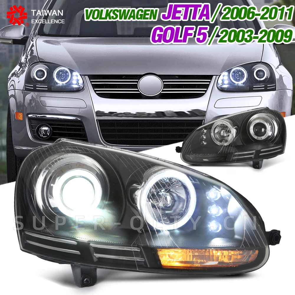 Car-light-headlights-for-2005-2010-Volkswagen-JETTA-2003-2008-GOLF-5 ...