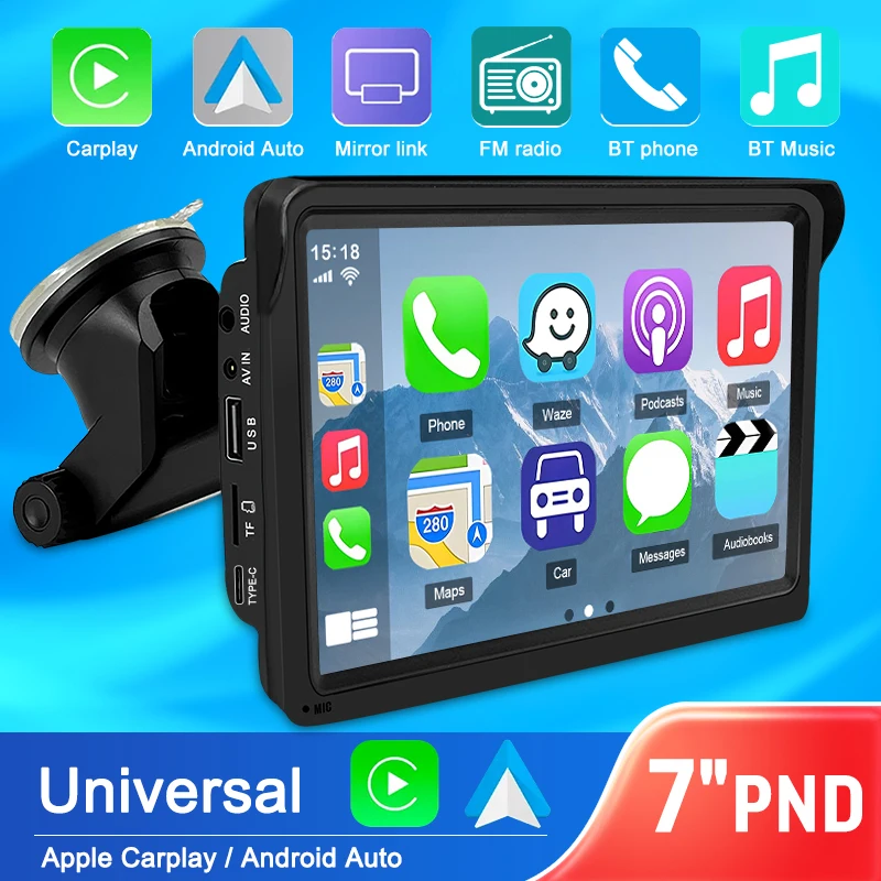 Universal-7-Inch-Car-Radio-Multimedia-Video-Player-Wireless-Carplay ...