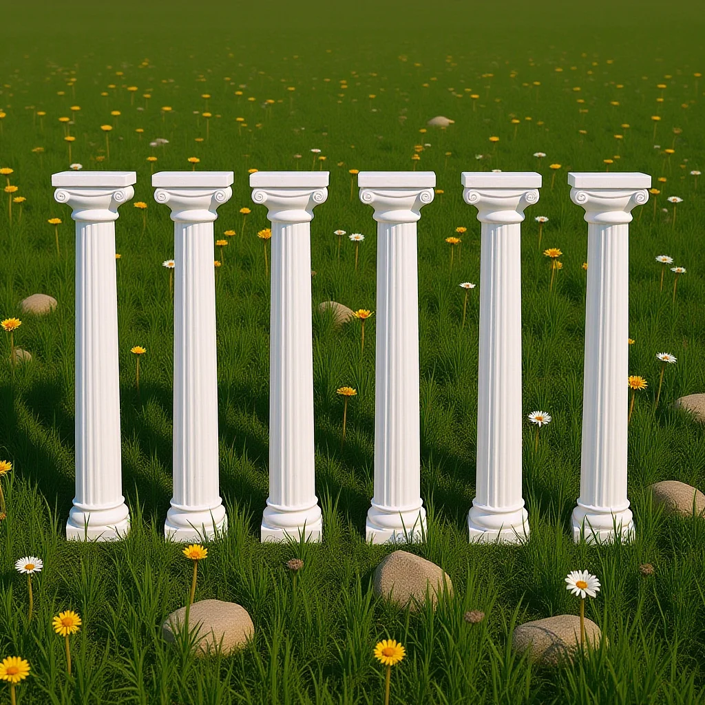 6 Pcs Greek Pillar Sculpture Plastic Mini Columns for Desktop Zen ...