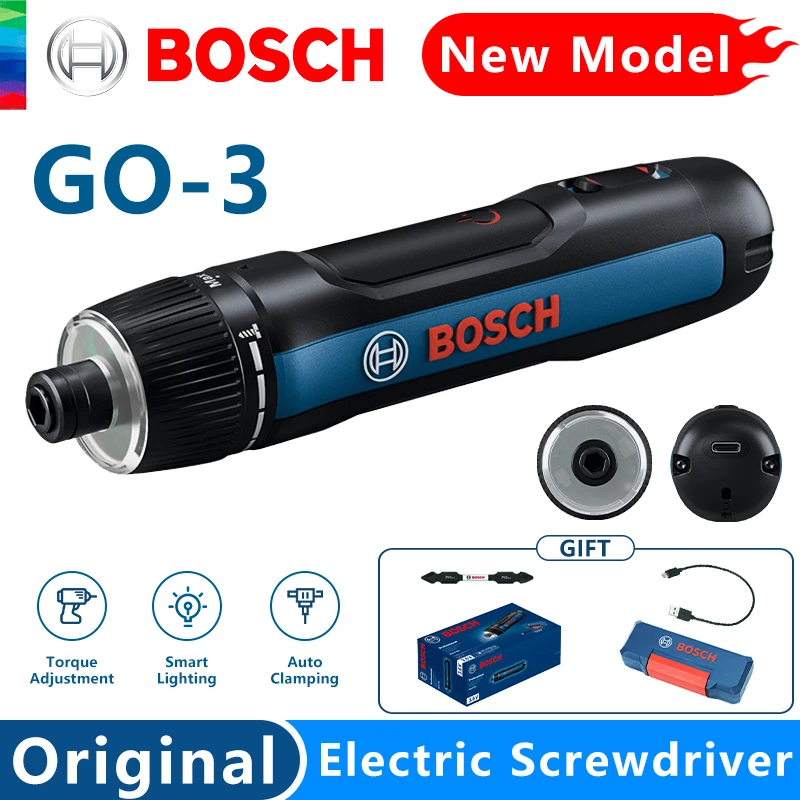 New-Bosch-Go-3-LED-Screwdriver-Rechargeable-Cordless-Drill-Impact ...