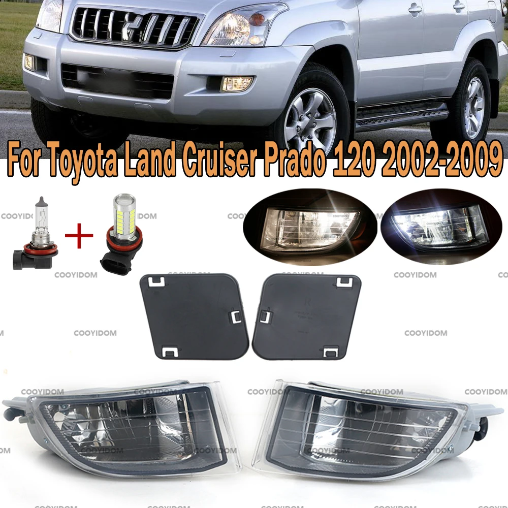 Luz-de-nevoeiro-LED-halog-nio-para-Toyota-Land-Cruiser-Prado-120-2002 ...