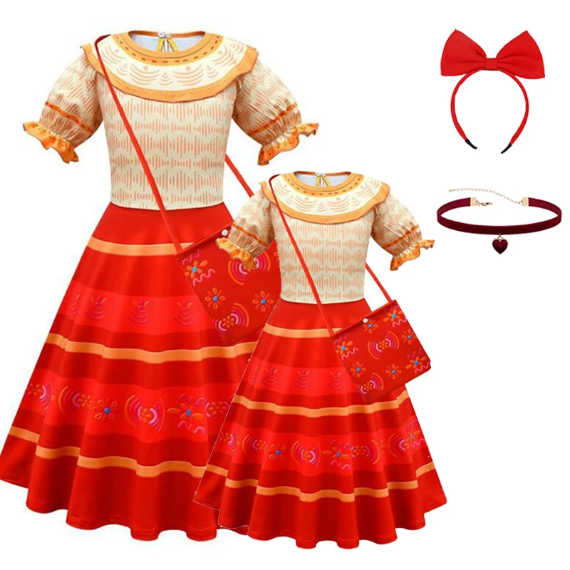 Mom Kids Family Outfit Parent-child Clothes Floral Dress Kids Adult ...