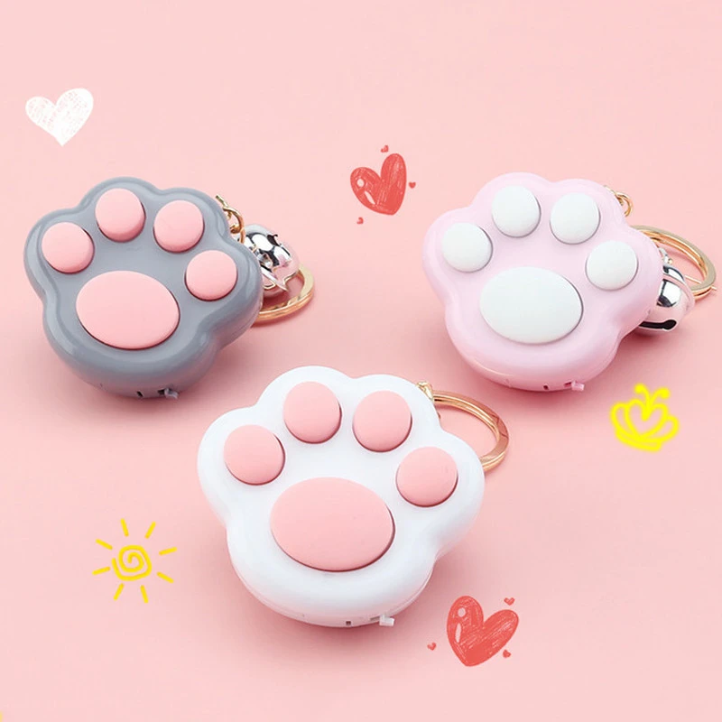 Kawaii Fidget Toys Mini Cat Paw Game Keychain Led Electronic Memory ...