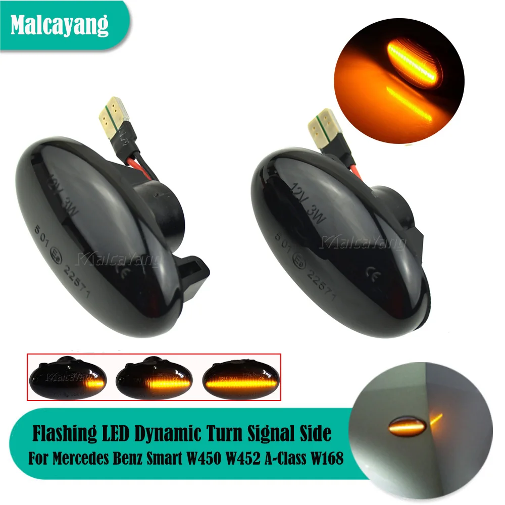 Dynamic-Fender-Side-MarkerTurn-Signal-Repeater-Light-For-Mercedes-Benz ...