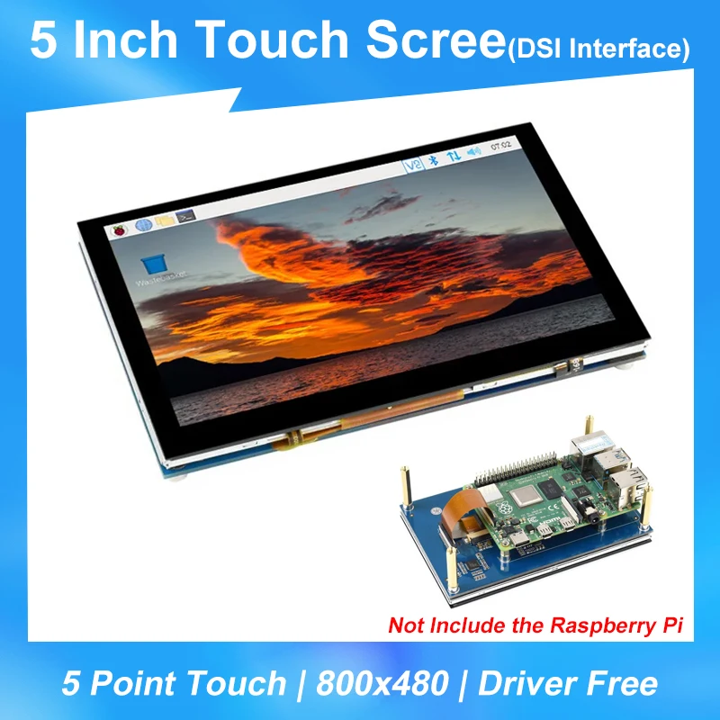 Raspberry-Pi-5-Inch-Touch-Screen-800x480-Capacitive-Display-DSI ...