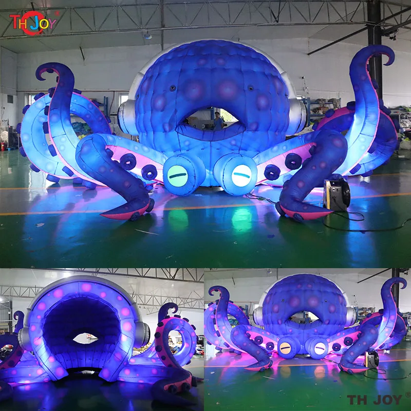 10m-Giant-Inflatable-DJ-Octopus-Cabin-Background-Wall-Booth-Balloon-For ...