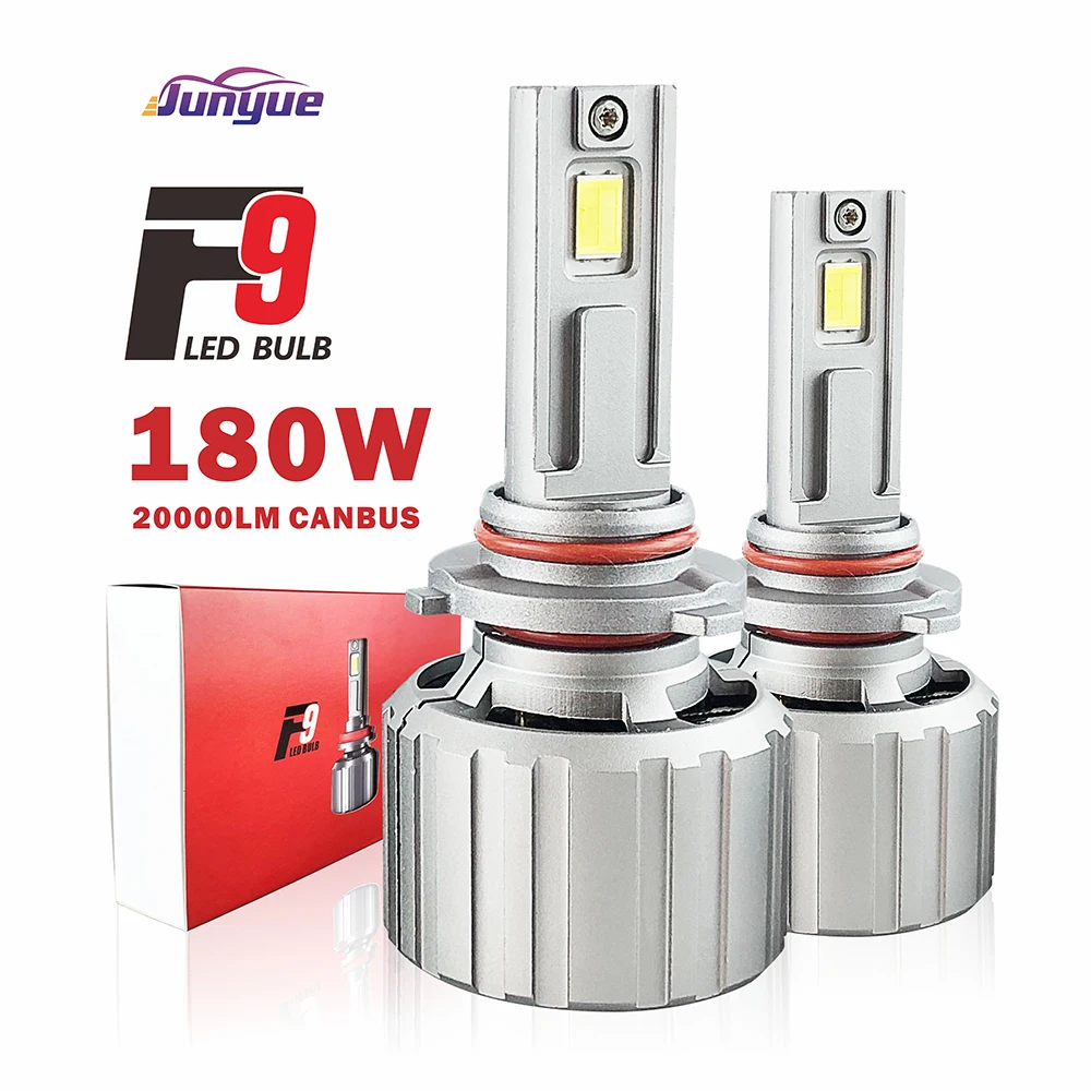F9 180W Canbus LED headlights H4 9005 9006 H8 H9 H11 H7 LED Car ...
