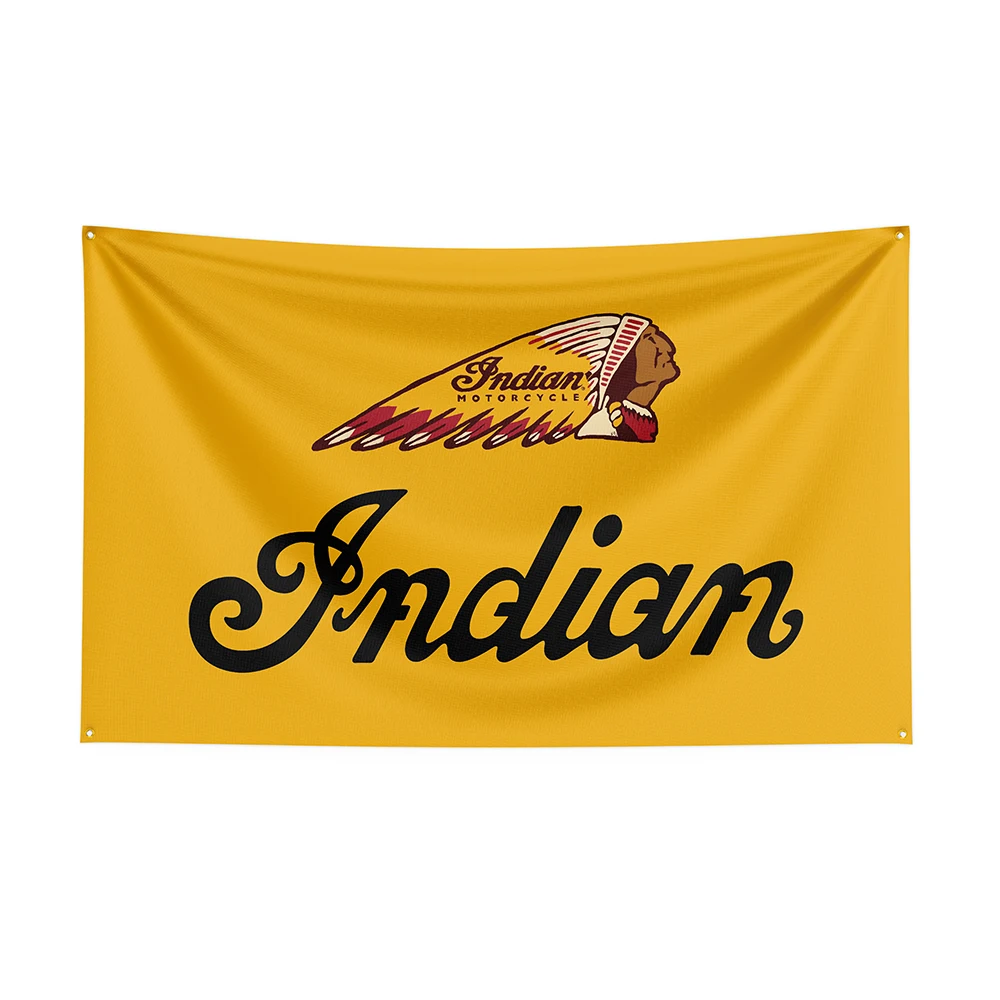90x150cm-Indians-Flag-Polyester-Printed-Racing-Motorcycle-Banner-For ...