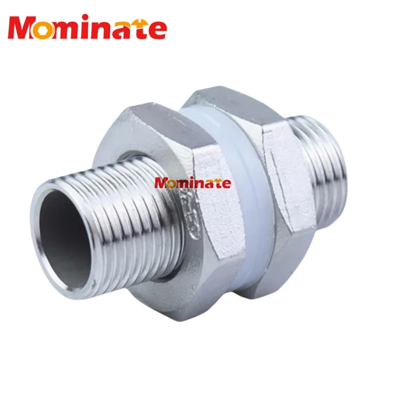 Length 50mm Weldless Bulkhead 1/4" 3/8" 1/2" 3/4" 1" BSPT Male Thread ...