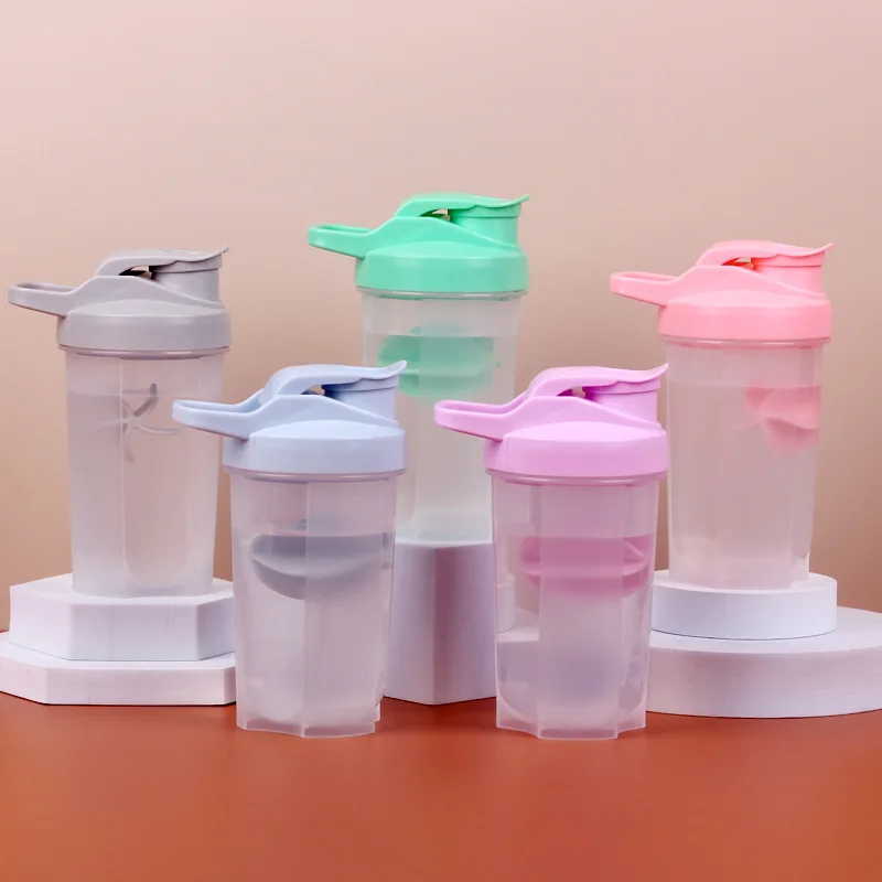 500ML Plastic Protein Powder Shaking Cup,PP Material Mixing Cup Shaker ...