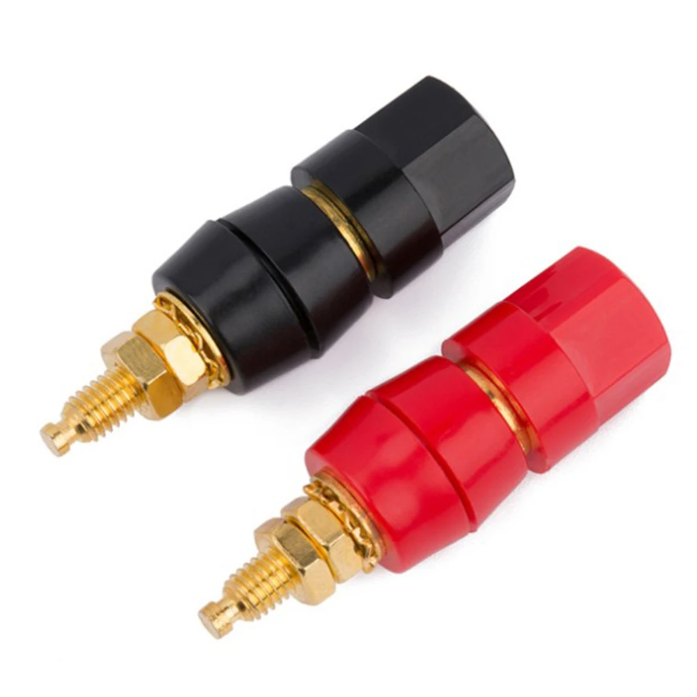 1-Pair-4mm-Banana-Plug-Amplifier-Terminal-Binding-Post-Speaker-Jack-Red ...