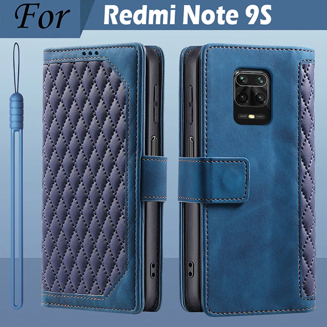 For Xiaomi Redmi Note 9S Case Magentic Flip Leather Wallet Book Case ...