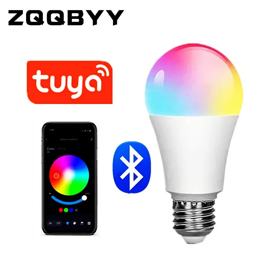 Tuya-Bluetooth-15W-Smart-Bulb-Led-Lamp-E27-RGB-Smart-Light-Bulbs-110V ...