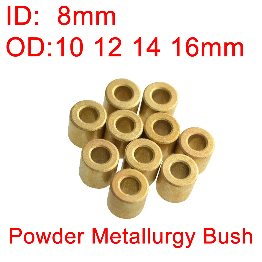 4-10PCS-Porous-Bearing-Powder-Metallurgy-Oil-Bronze-Bush-Guide-Sleeve ...