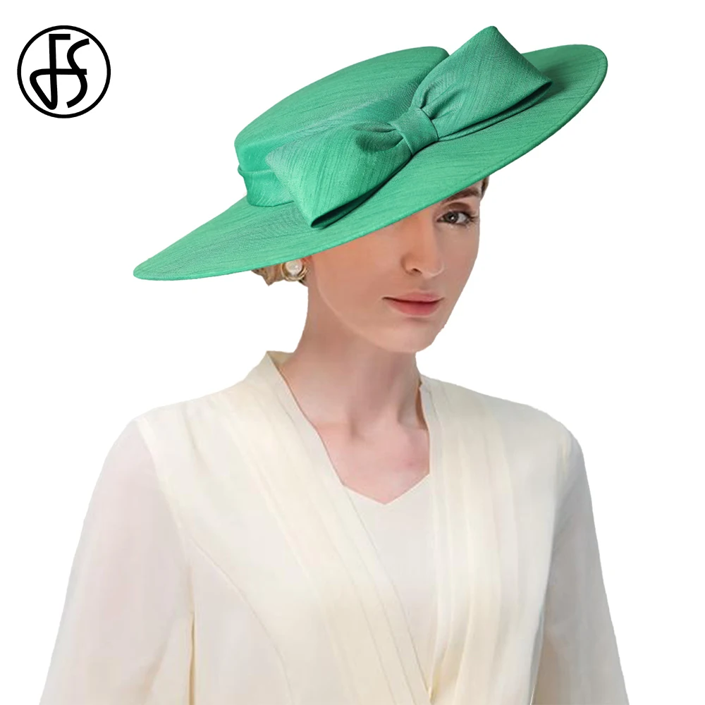 Fs-Luxusmarke-gr-ne-Fascinator-Kirchen-h-te-f-r-Frauen-elegante ...