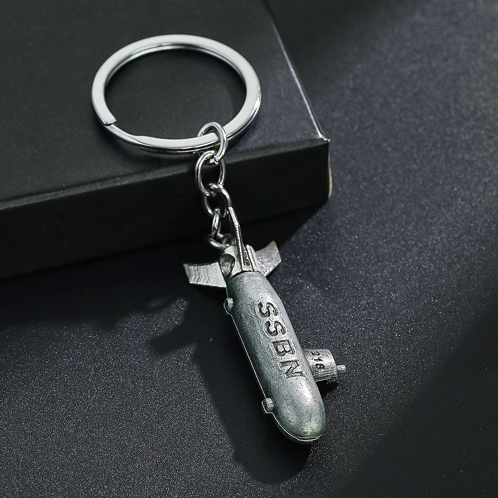 Fun Submarine Model Key Ring Pendant SSBN Military Enthusiasts Gift ...