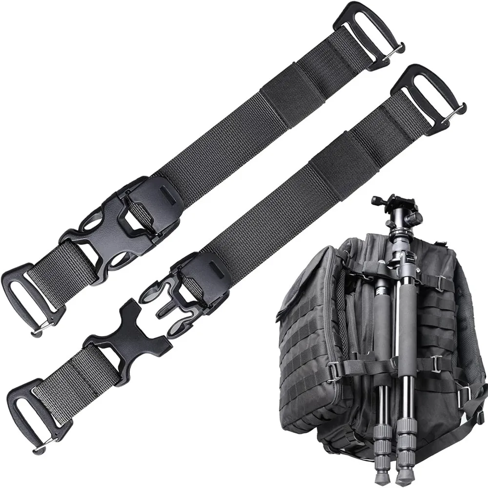 2Pcs Tactical Molle Backpack Straps Lengthen Adjustable Fastening Strap ...
